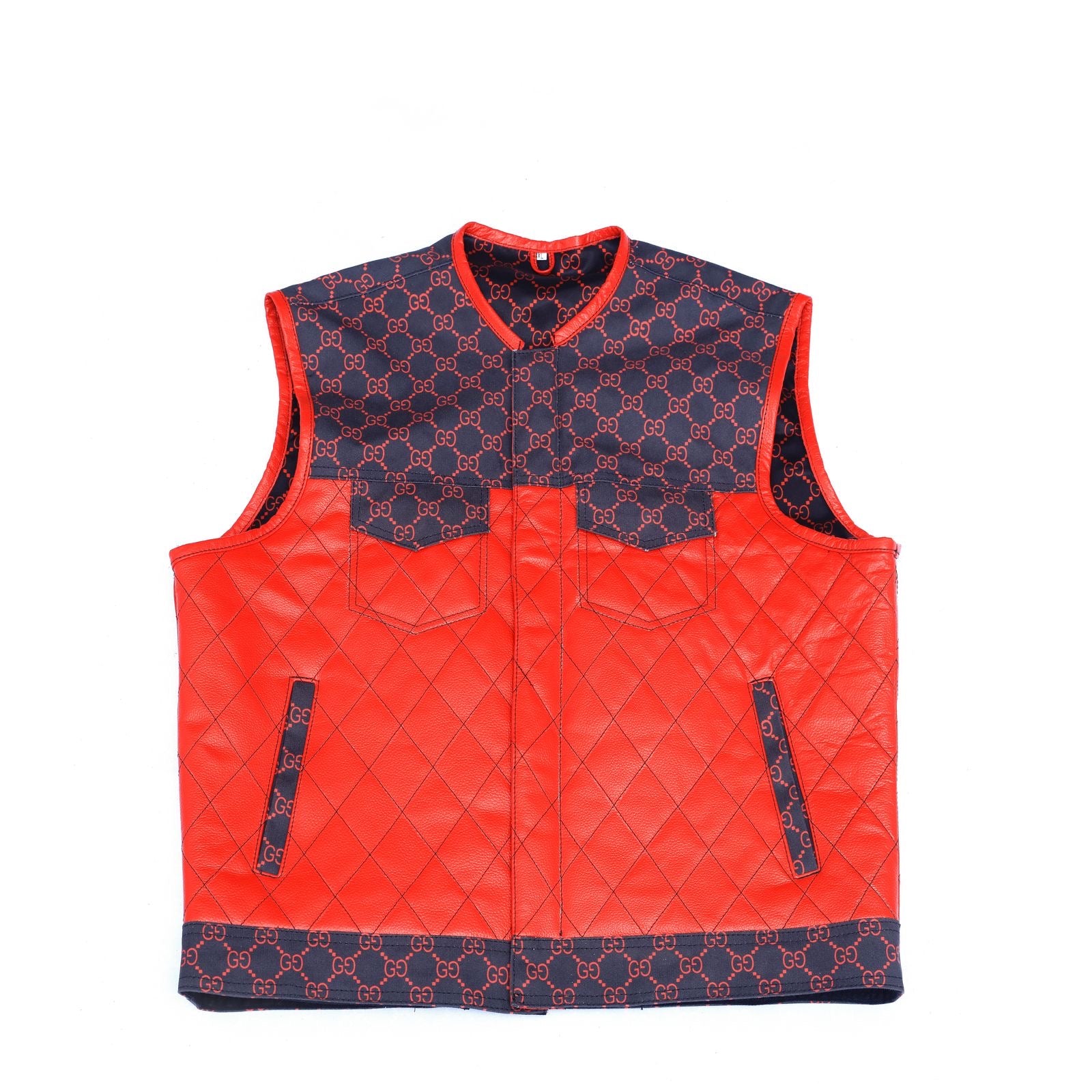 Gucci Canvas with Red Leather Diamond Stitching – LEATHER CHAPTER